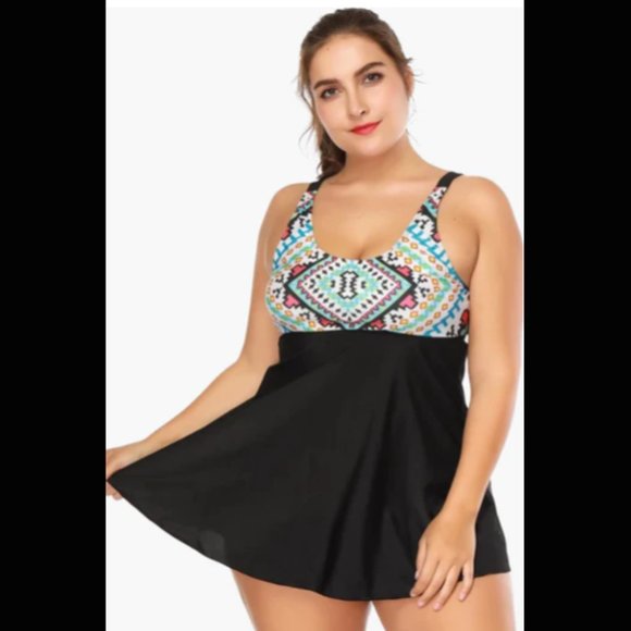 Curvy Waves | Swim | Aztec Aline Tankini Swim Top | Poshmark